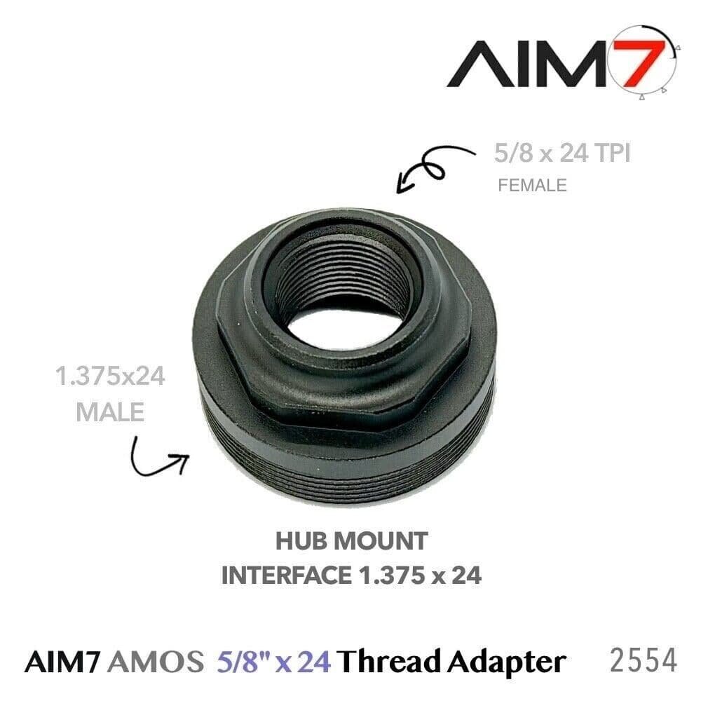 Aim7 AMOS HUB Direct Thread Mount 1 2 X 28 Or 5 8 X 24 To 1 375 X 24 Aim7 AMOS HUB Direct Thread Mount 1 2 X 28 Or 5 8 X 24 To 1 375 X 24