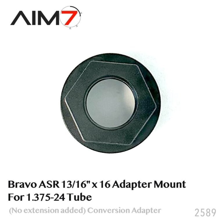 Aim7 Bravo ASR 13/16″ x 16 Adapter Mount For 1.375-24 Tube - 528 Tactical