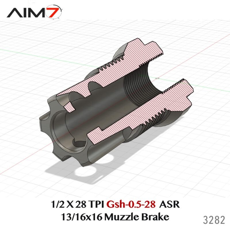 AIM7 APEX 2.0 Smooth Modular Comp ASR adapter OC 556/308/9mm/45ACP ...