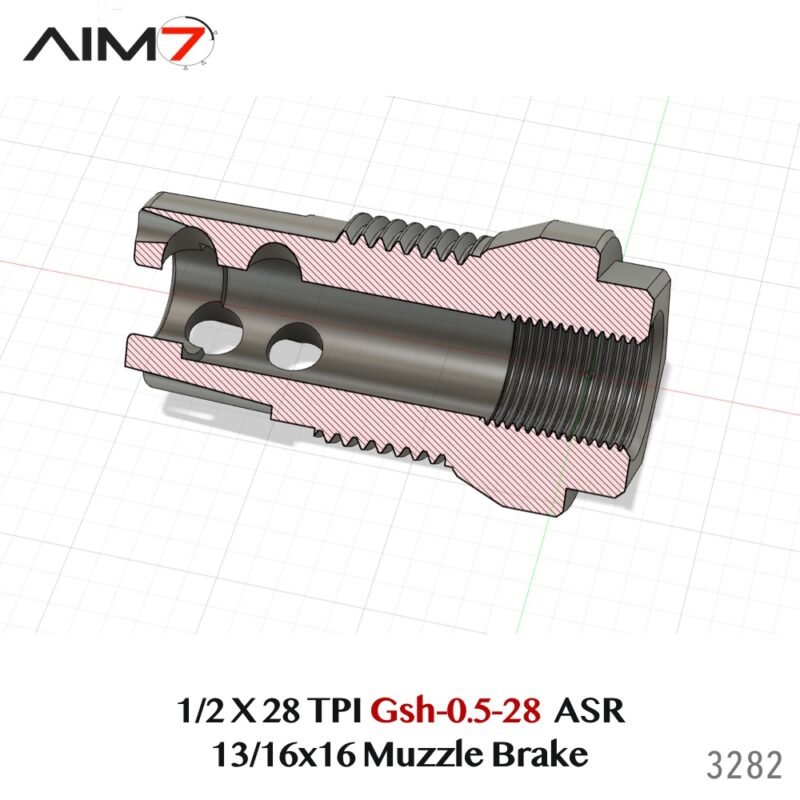 AIM7 APEX 2.0 Smooth Modular Comp ASR adapter OC 556/308/9mm/45ACP ...